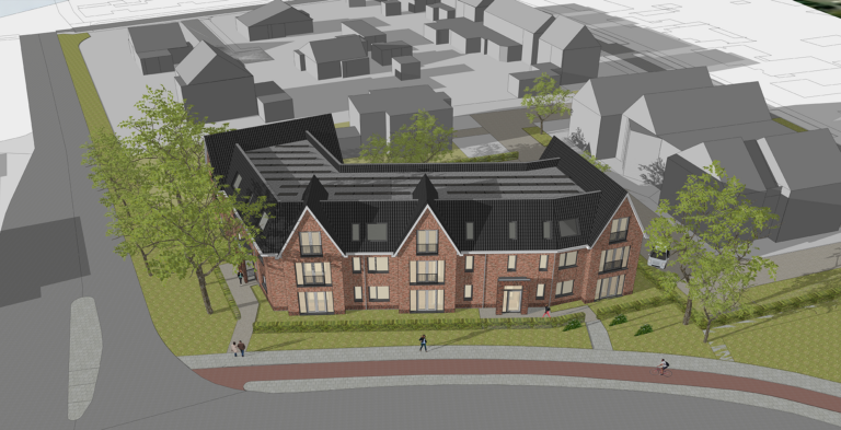 Nieuwbouw woongebouw Derpsestraat / Lage Kerk in Deurne - MIBA